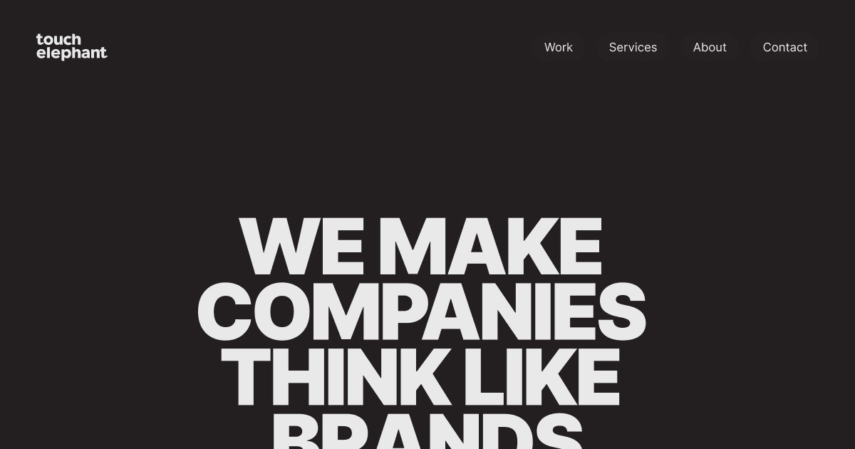 Touch Elephant | brand innovation and design